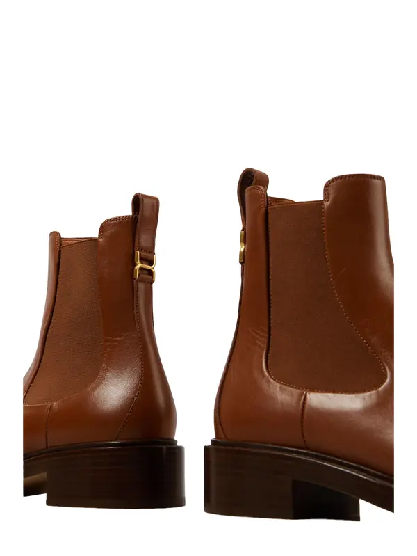 Chloé Marcie Leather Chelsea Boots - Brown
