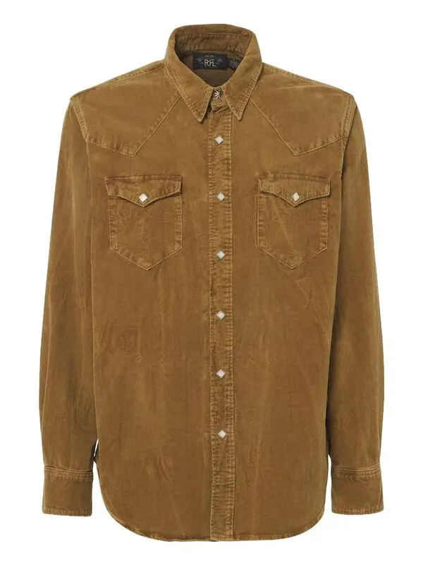 Ralph Lauren Buffalo West Cotton Corduroy Shirt - Brown