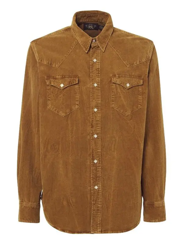 Ralph Lauren Buffalo West Cotton Corduroy Shirt - Brown