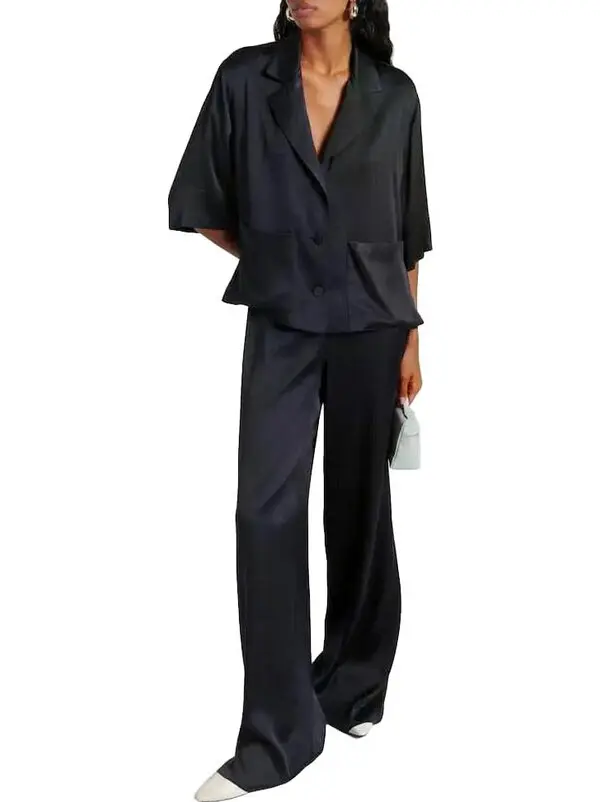 Loro Piana Dresden Wide-leg Pants - Blue