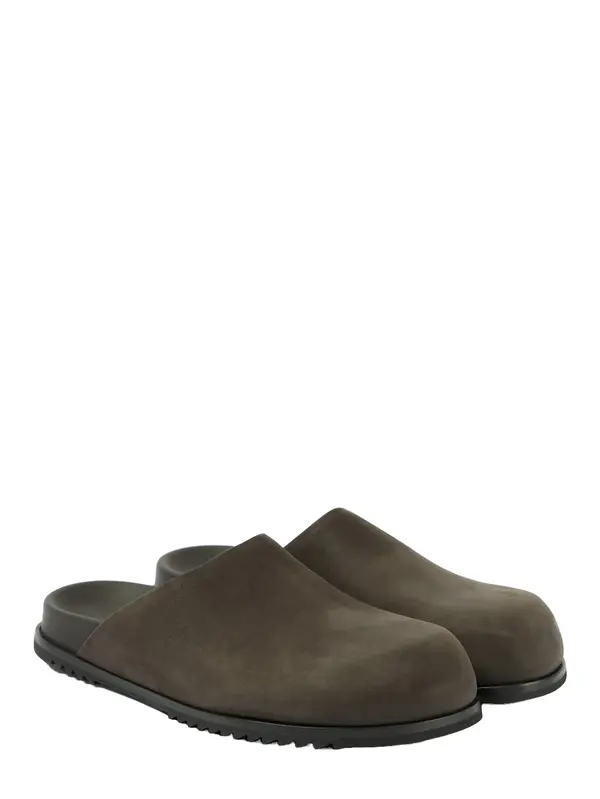 Rick Owens Granola Leather Slides - Brown