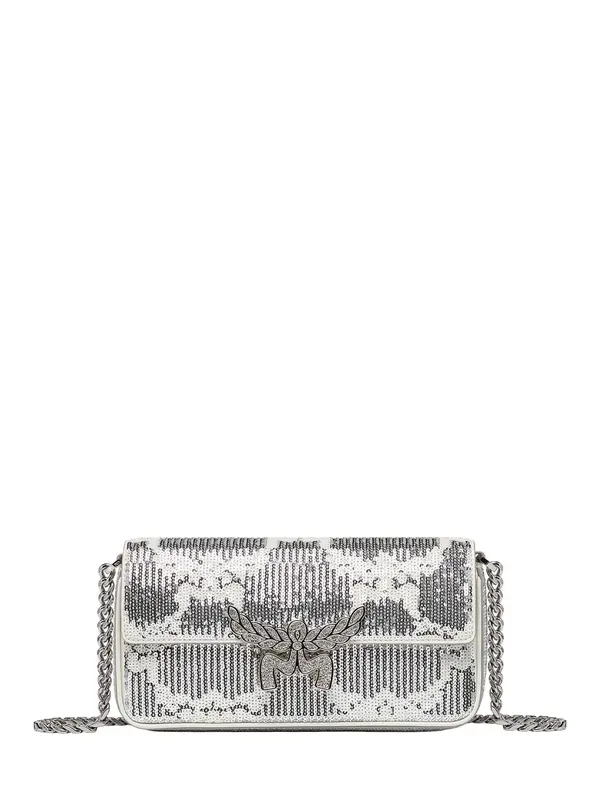 Mcm Himmel Shoulder Bag - Silver