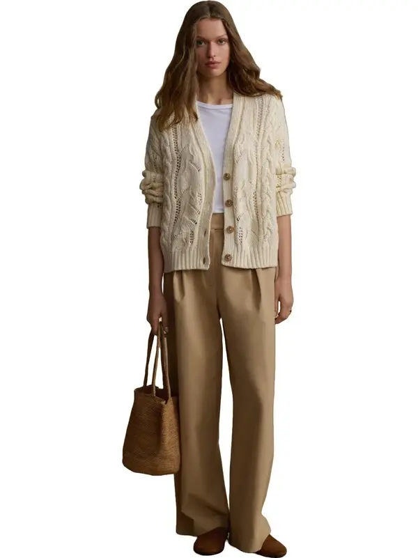 Jenni Kayne Audrey Cotton Cardigan - Cream