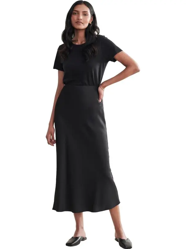 Jenni Kayne Sawyer Slip Skirt - Black