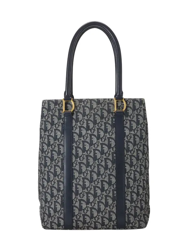 Dior Trotter Canvas Tote - Navy