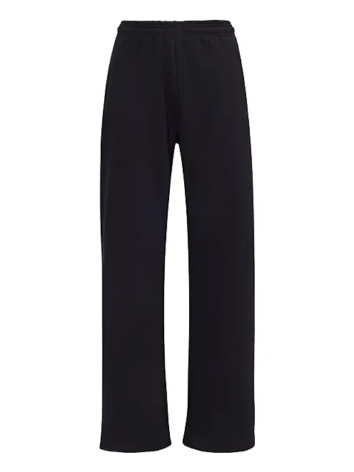 SISTERS & SEEKERS Straight-leg Cotton-blend Jogging Bottoms - Black