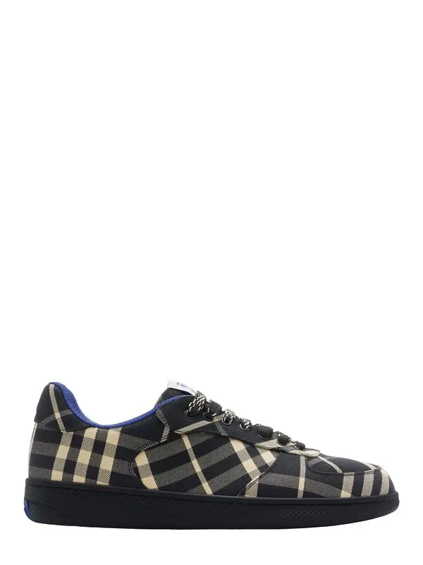 Burberry Terrace Checked Sneakers - Black