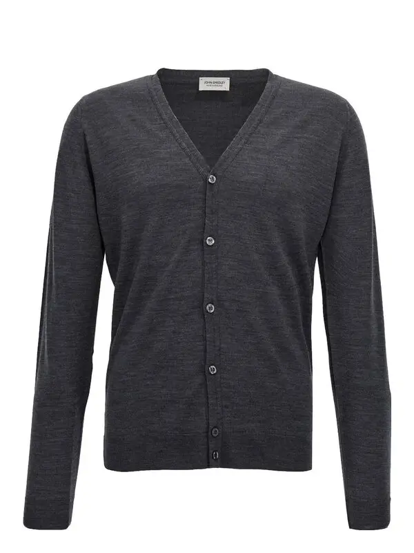 John Smedley Petworth Cardigan - Gray