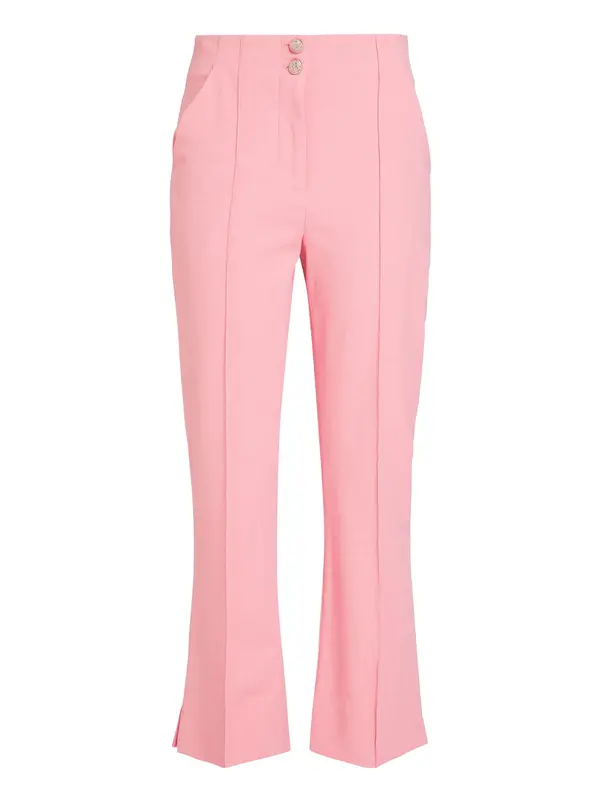 Veronica Beard Kean Tweed Kick-flare Pants - Baby Pink