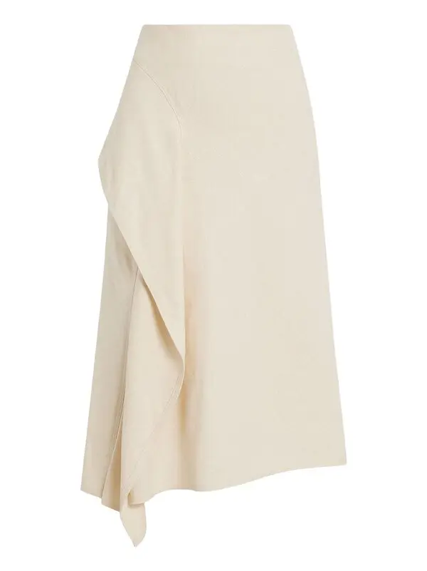 A.L.C. Lia Draped Midi Skirt - Cream