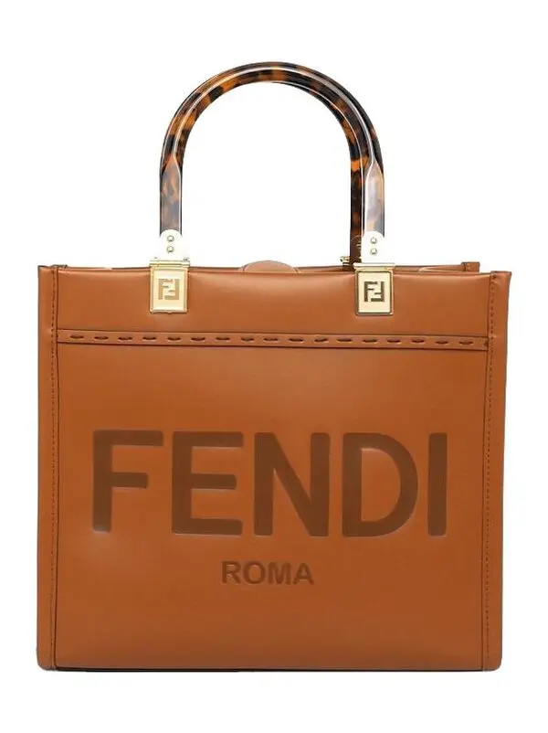 Fendi Sunshine Small Shopper - Brown
