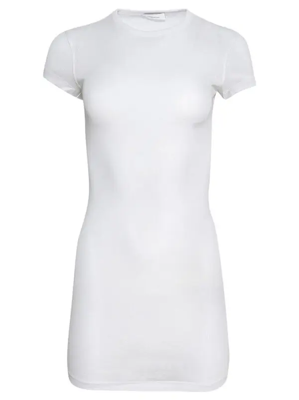 Wardrobe.NYC Cap-sleeve Mini Dress - White