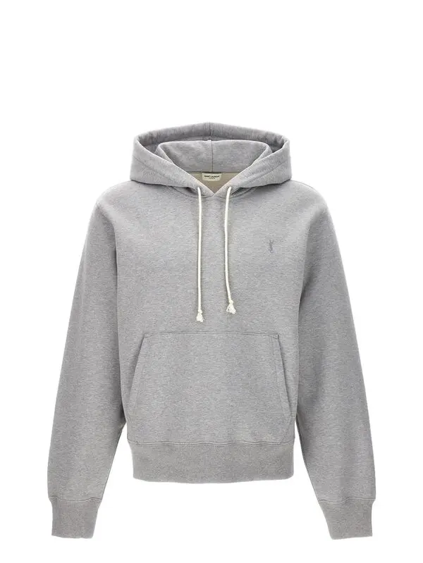 Saint Laurent Cassandre Hoodie - Grey