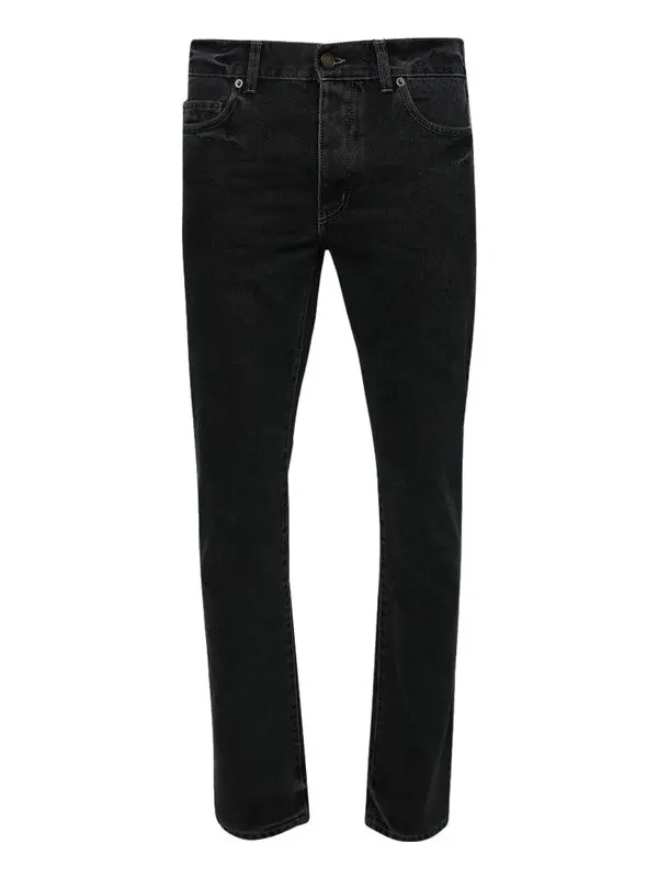 Saint Laurent Slim Fit Jeans - Dark Blue-black