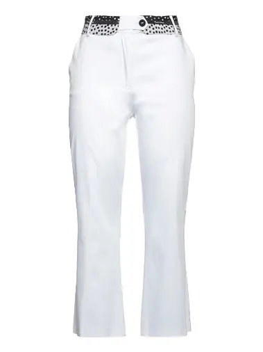 MANILA GRACE Straight Leg Chinos - White