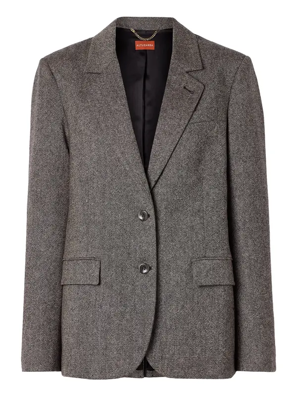 Altuzarra Jules Wool Blazer - Gray