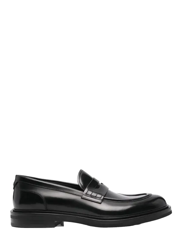 Dolce & Gabbana Brushed Leather Loafers - Black