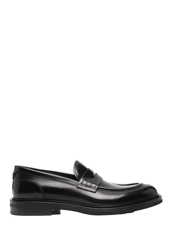 Dolce & Gabbana Brushed Leather Loafers - Black