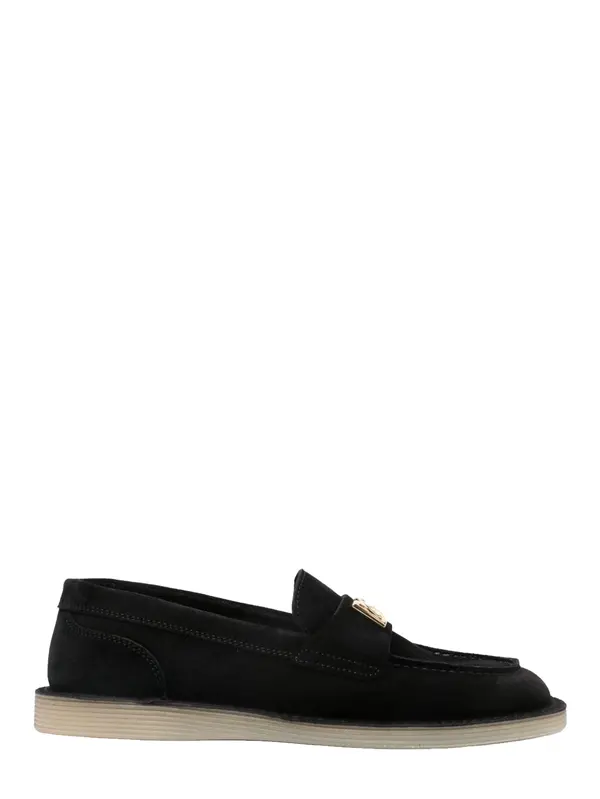 Dolce & Gabbana Logo-plaque Loafers - Black