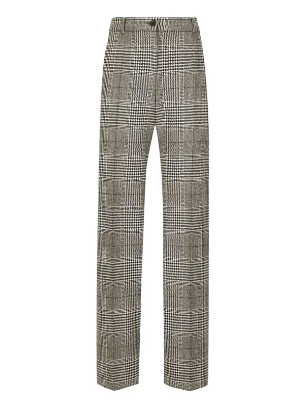 Dolce & Gabbana Tartan Check Trousers - Grey