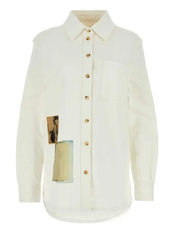 LANVIN Graphic-print Shirt - White