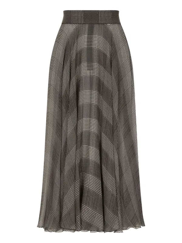 Dolce & Gabbana Prince Of Wales Check Skirt - Grey