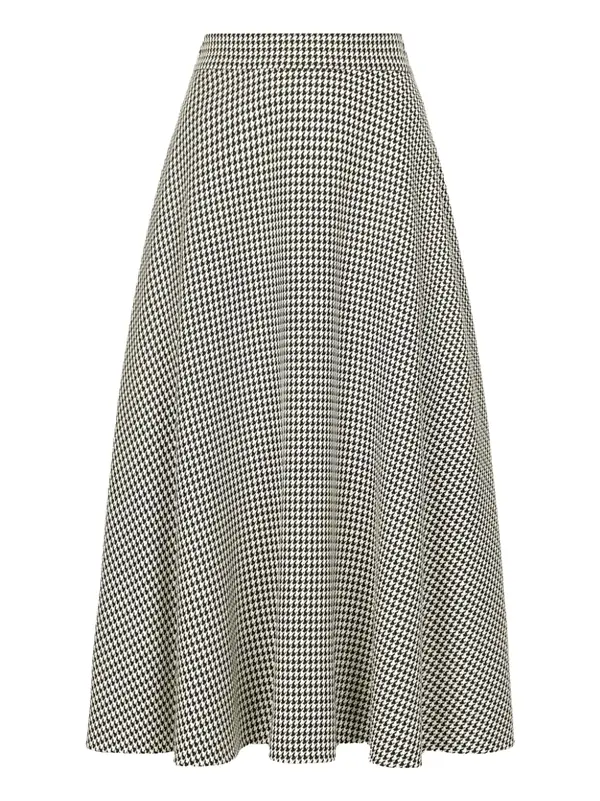 Dolce & Gabbana Tartan Check A-line Skirt - Grey