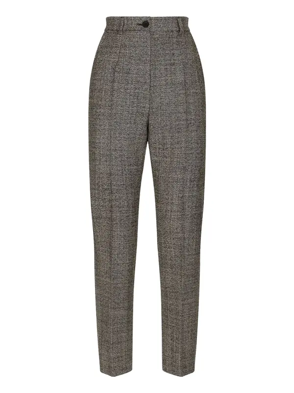 Dolce & Gabbana Virgin Wool Trousers - Grey