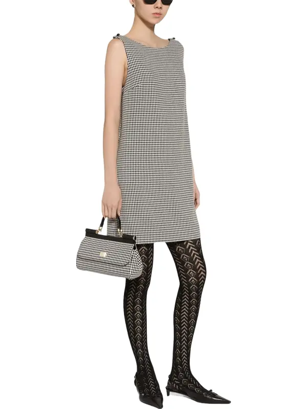 Dolce & Gabbana Houndstooth-pattern Dress - Brown