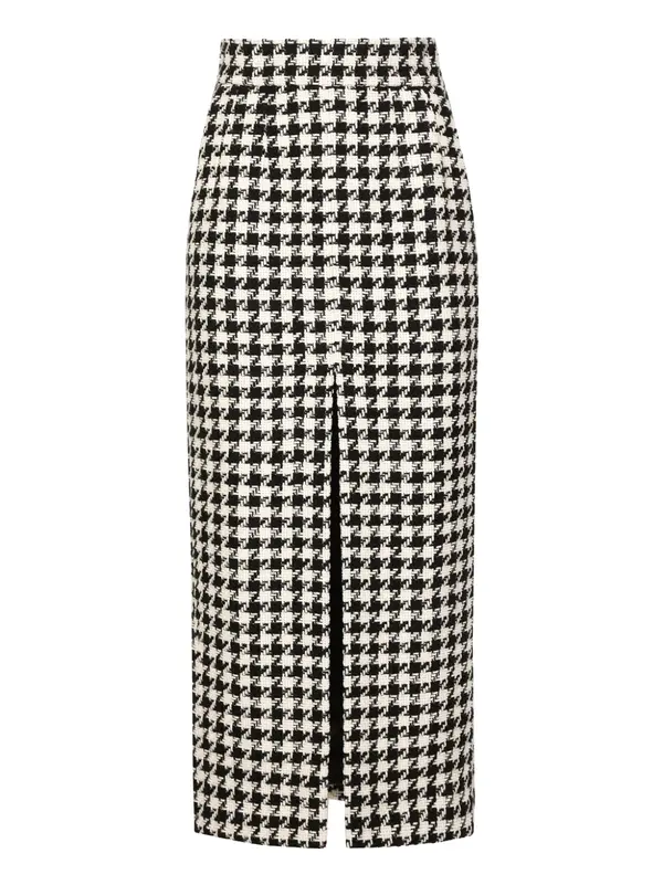 Dolce & Gabbana Tartan Check Skirt - Black