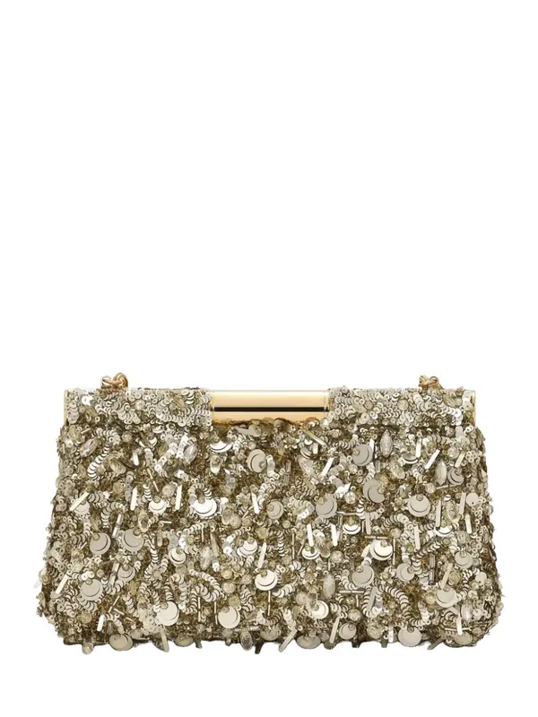 Dolce & Gabbana Sequined Shoulder Bag - Gold
