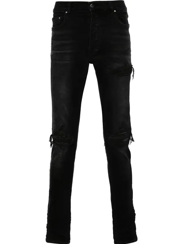 Amiri Mx1 Bandana Jacquard Jeans - Black