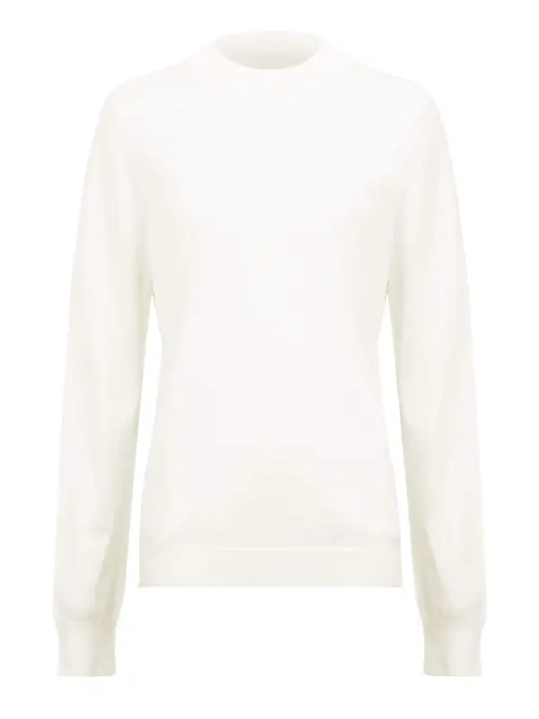 MAISON MARGIELA Ribbed-edge Wool Sweater - White
