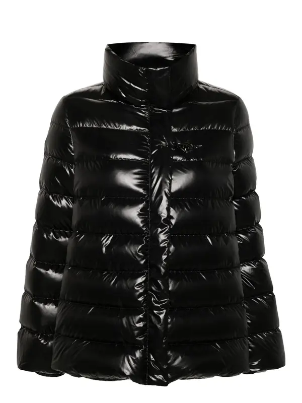 FAY Quilted Puffer Jacket - Black