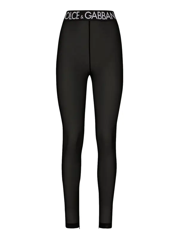 Dolce & Gabbana Tulle Leggings - Black