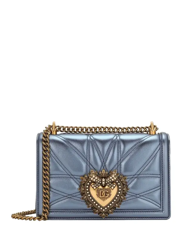 Dolce & Gabbana Medium Devotion Shoulder Bag - Blue