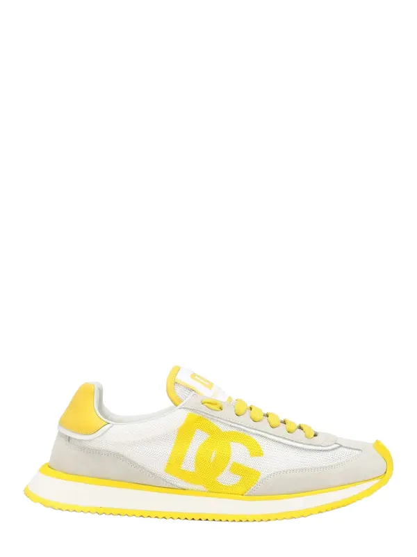 Dolce & Gabbana Mixed-material Sneakers - White