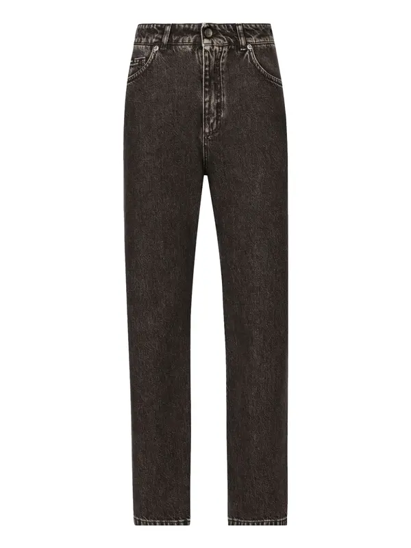 Dolce & Gabbana Straight-leg Jeans - Black