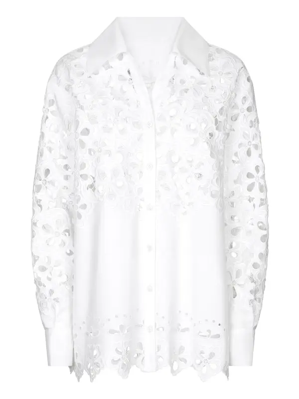 Dolce & Gabbana Cut-out Shirt - White