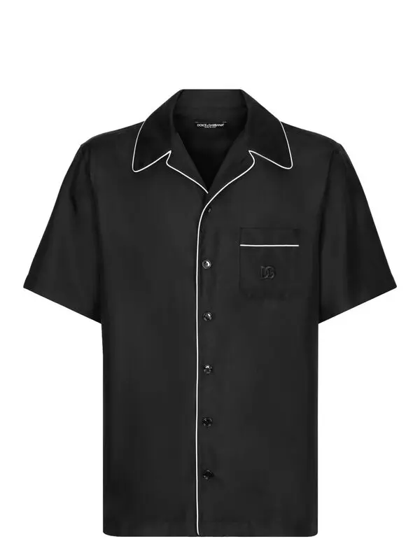 Dolce & Gabbana Dg Embroidery Shirt - Black