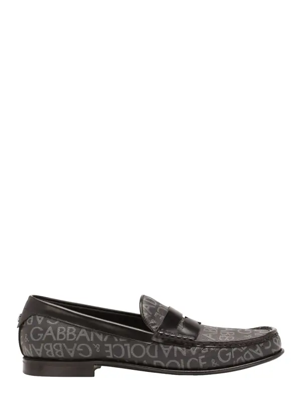 Dolce & Gabbana Logo-print Loafers - Black