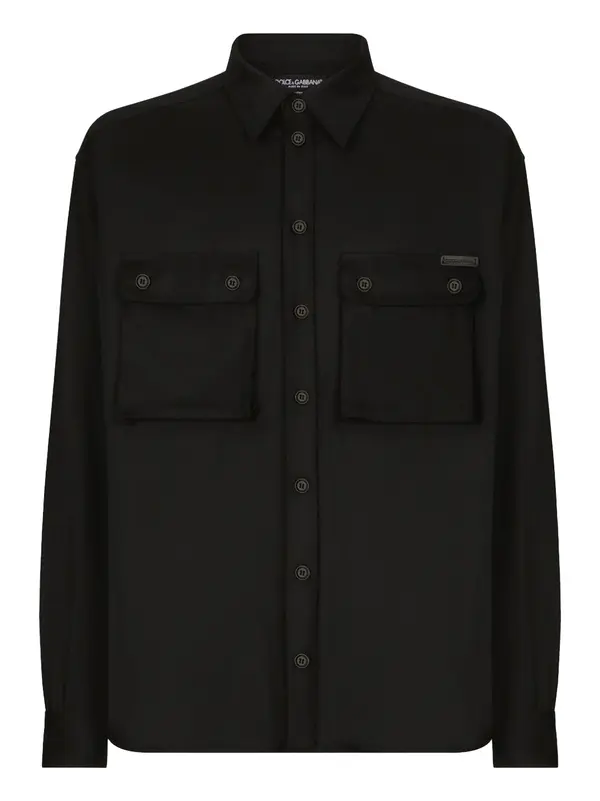 Dolce & Gabbana Woolen Shirt - Black