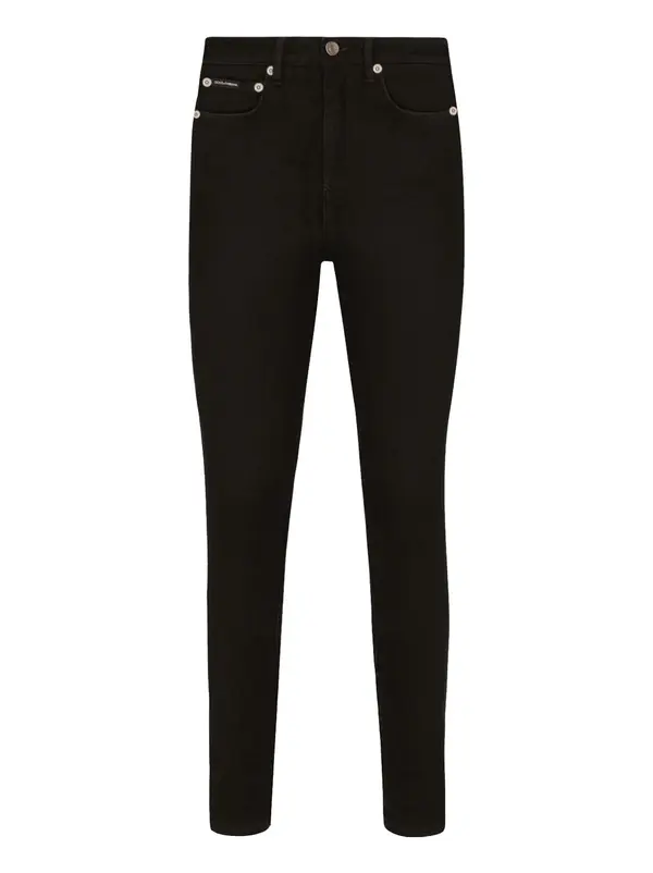 Dolce & Gabbana High-waist Skinny Jeans - Black
