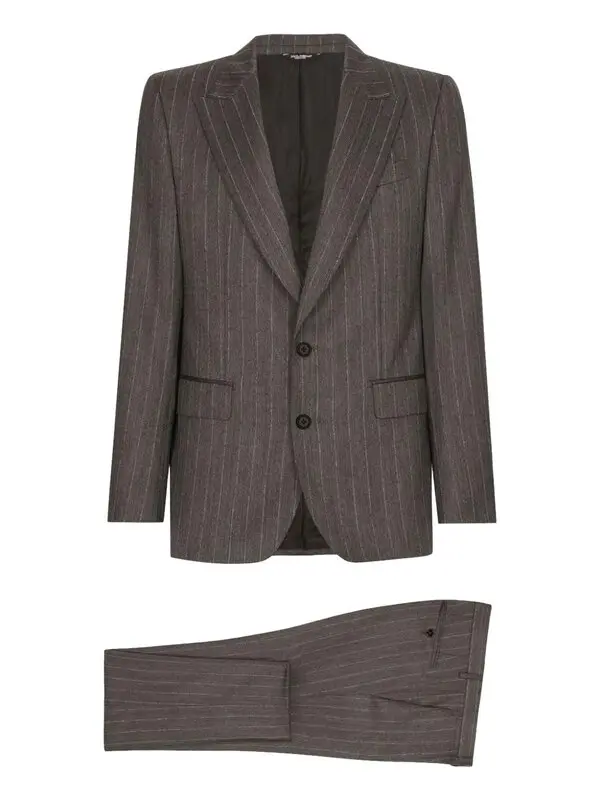 Dolce & Gabbana Striped Suit - Grey