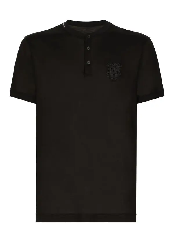 Dolce & Gabbana Embroidered Logo T-shirt - Black