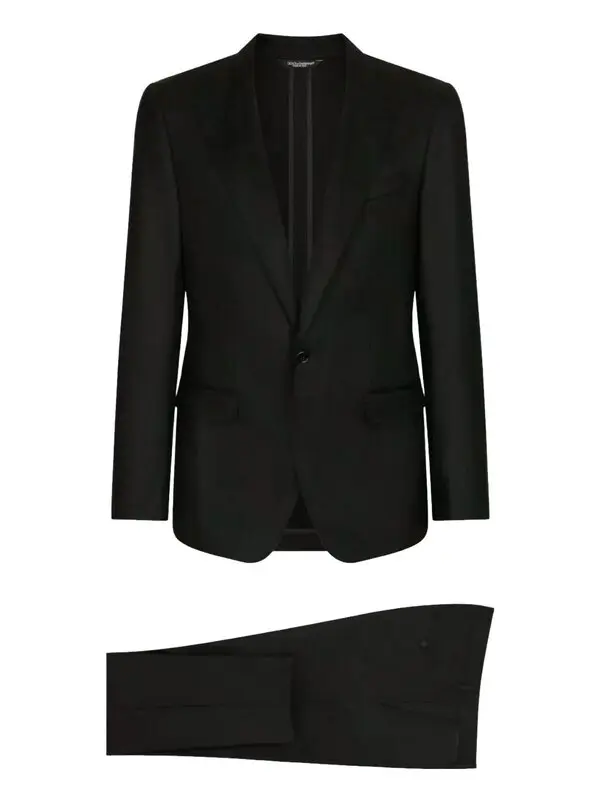 Dolce & Gabbana Two-piece Single-breasted Dinner Suit Set - Black