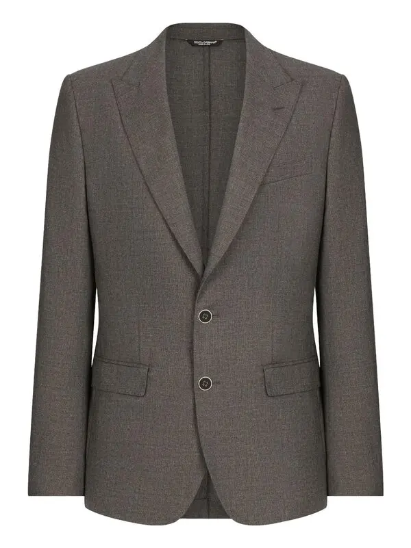 Dolce & Gabbana Virgin Wool Blazer - Grey