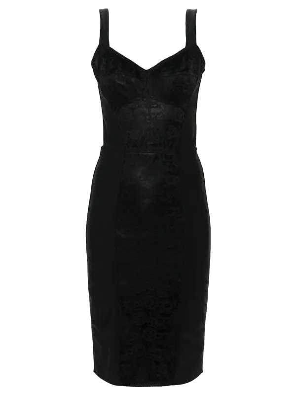 Dolce & Gabbana Floral-lace Dress - Black