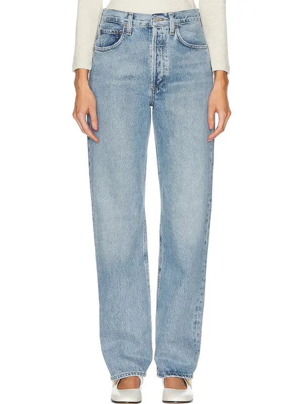 AGOLDE Kelly High Rise Relaxed Straight Jeans - Harmonic