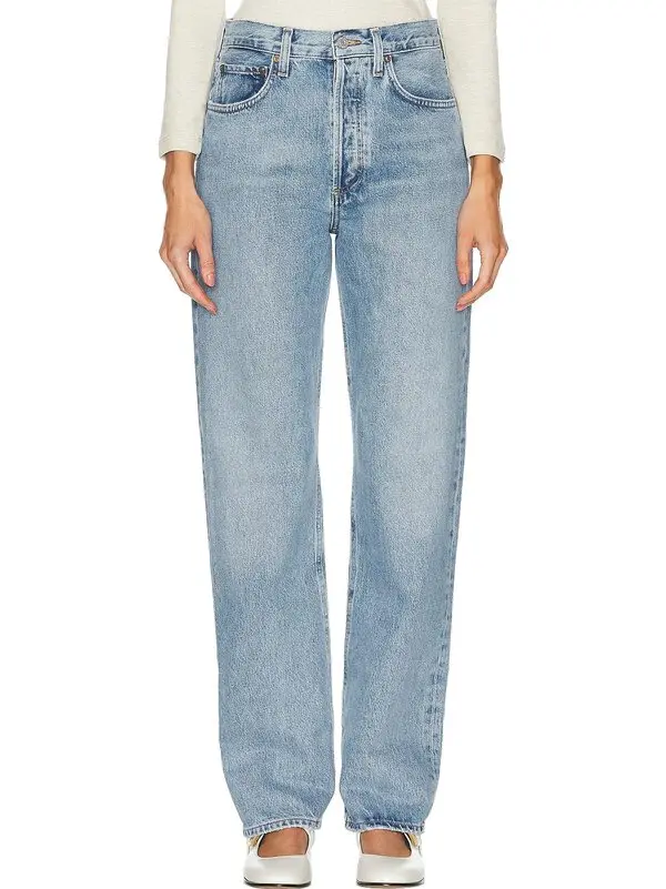 AGOLDE Kelly High Rise Relaxed Straight Jeans - Harmonic